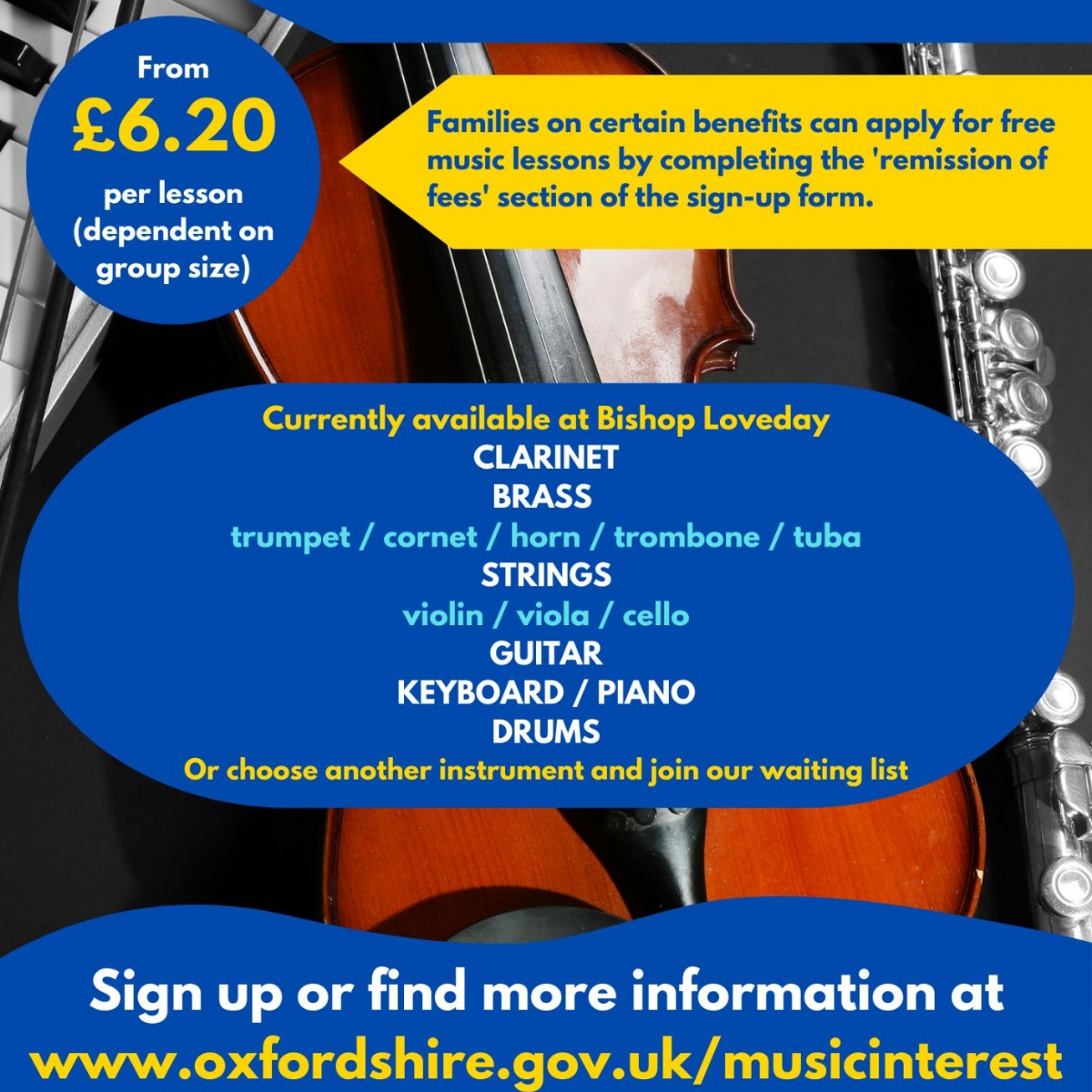 Music Lessons - Bishop Loveday CE Primary